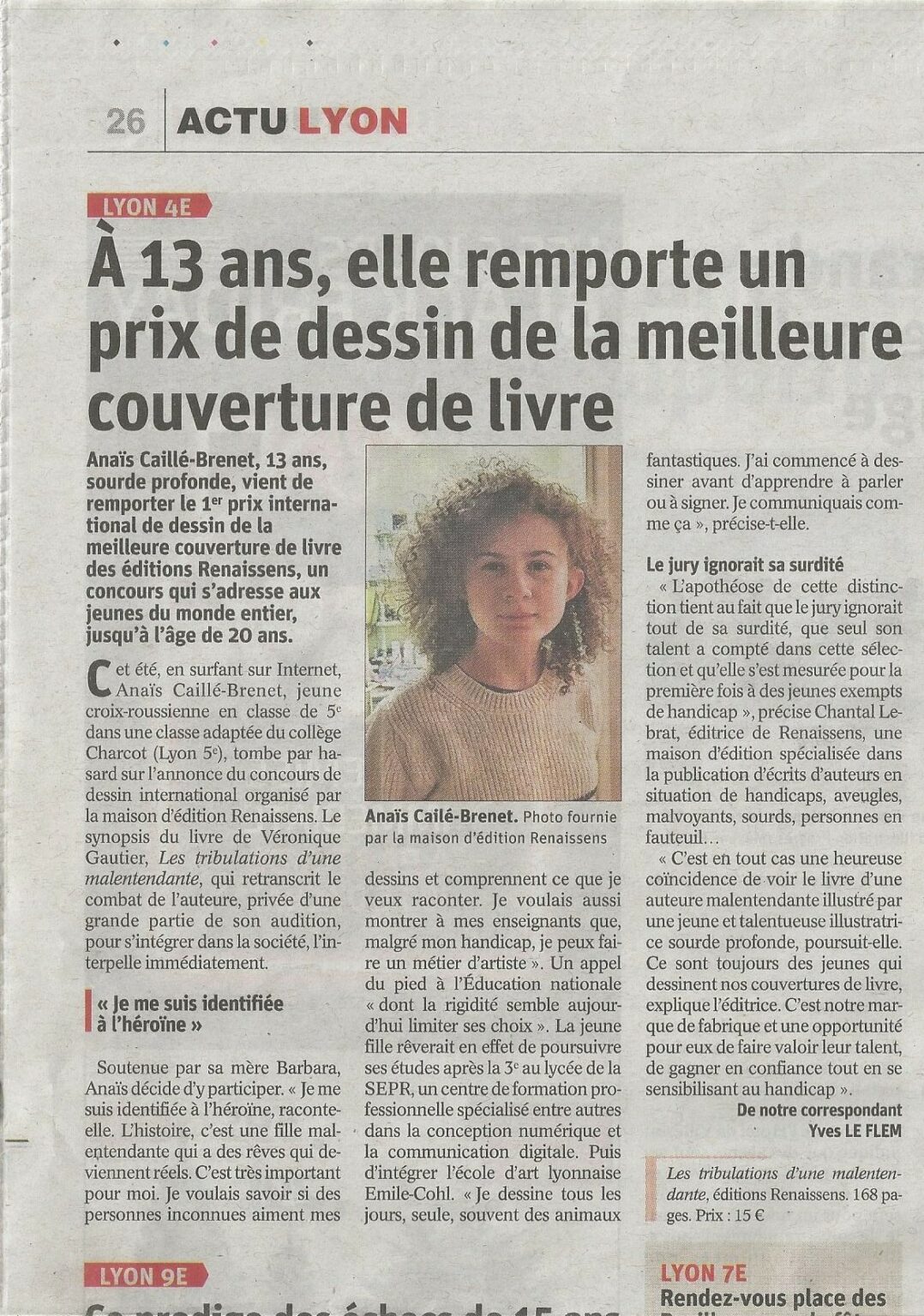 Articles de presse – Renaissens Editions